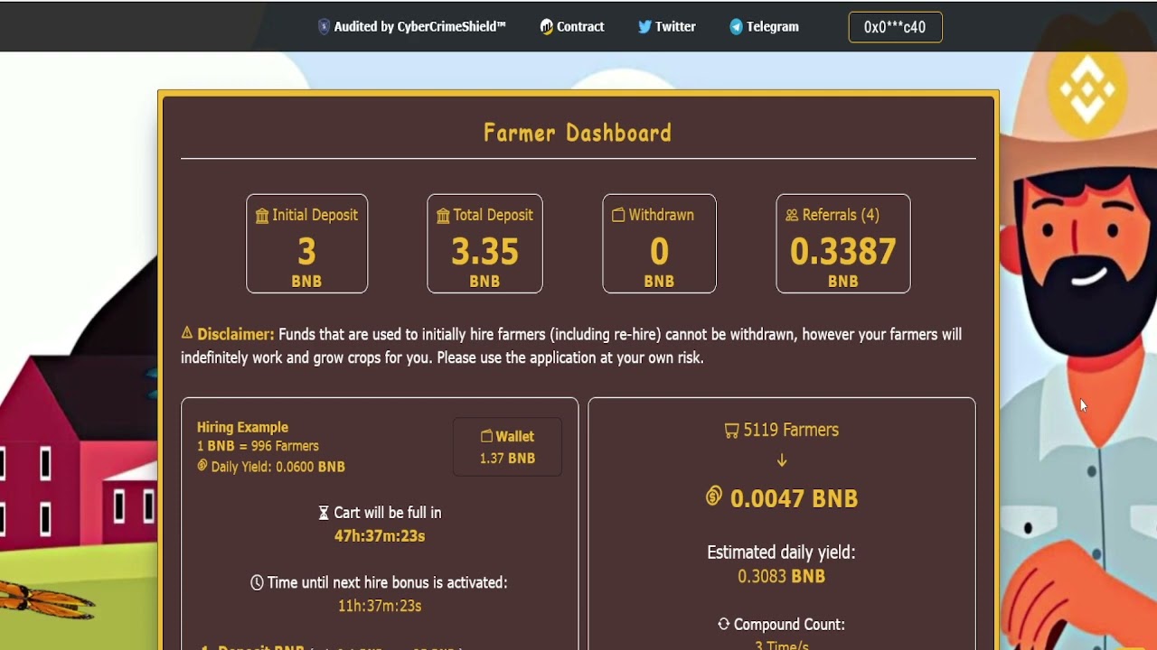 THE BNB CROPS FARMER HIT $1 MILLION IN THE CONTRACT w/in 24 HRS!!