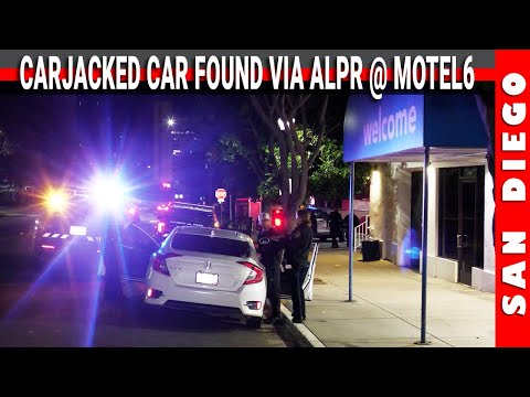 License Plate Recognition Detects Carjacked Vehicle, Recovered | Downtown | 20240423 (4K)