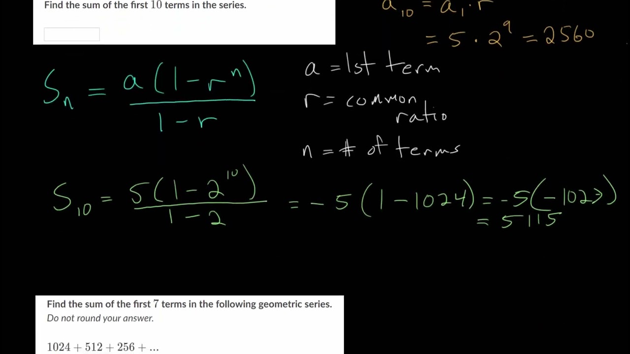 Geometric Series Formula: Practice Problems