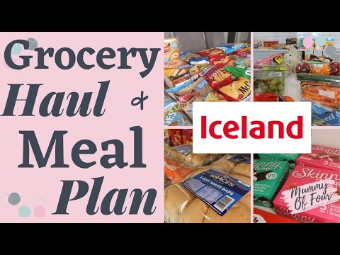 Huge Iceland Delivery Online Shopping Grocery Haul & Meal Plan April 2021 | Mummy Of Four UK Haul