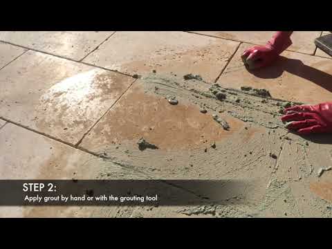 How To Grout Travertine Pavers