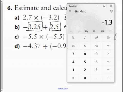 Chapter 2 2 Operations with Rational Numbers in Decimal Form