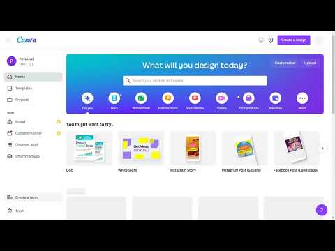 How to create Folders in Canva