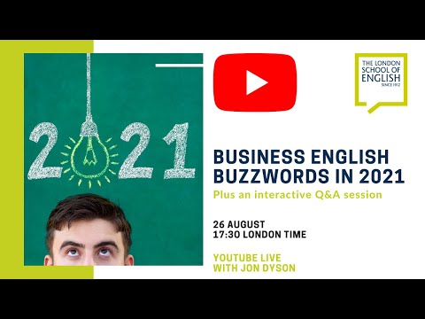 Business English buzzwords in 2021