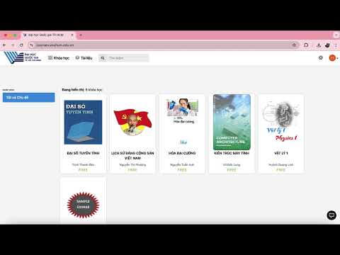 Giới thiệu MOOC VNU courses.vnuhcm.edu.vn