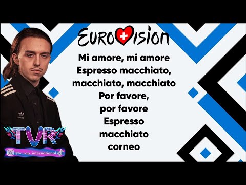 Tommy Cash - Espresso Macchiato (Lyrics Video) [Eurovision 2025] 🇪🇪