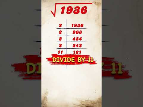 Square root of 1936 / 1936 ka square root/ 1936 ka vargmul / #maths #squareroot # publicmaths