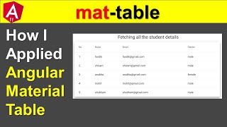 Angular + Material - データソース(mat-table)を更新する方法