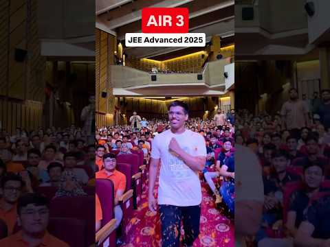 AIR 3 in JEE Advanced 2025😳🔥 #jeewallah #shorts #pw #physicswallah