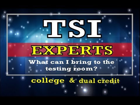 TSI: What can I take into the test room