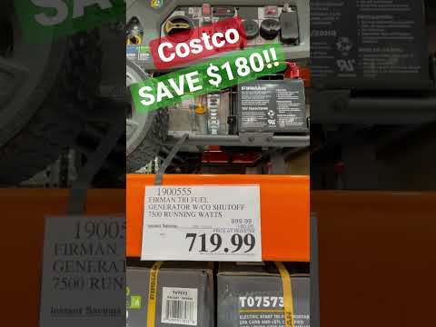 Costco Early Black Friday Sale!!  FIRMAN GENERATOR SAVE $180!!