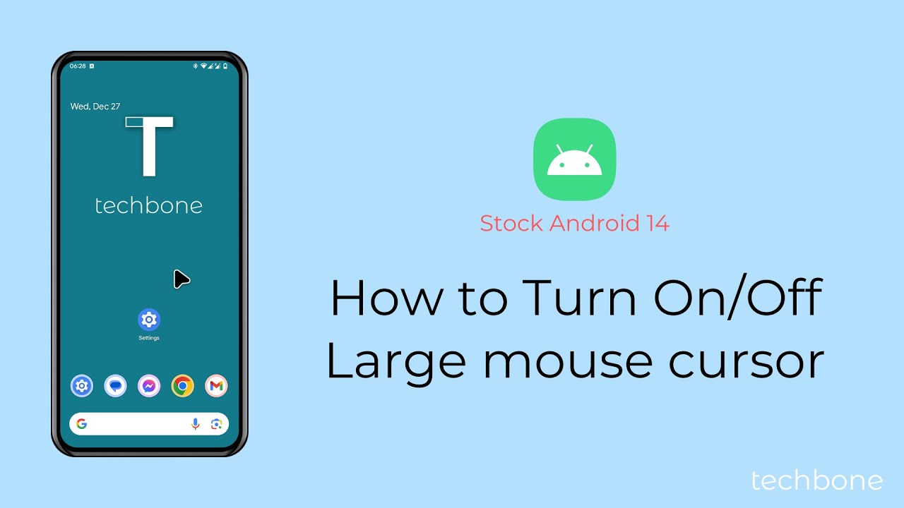 How to Turn On/Off Large mouse cursor [Android 14]