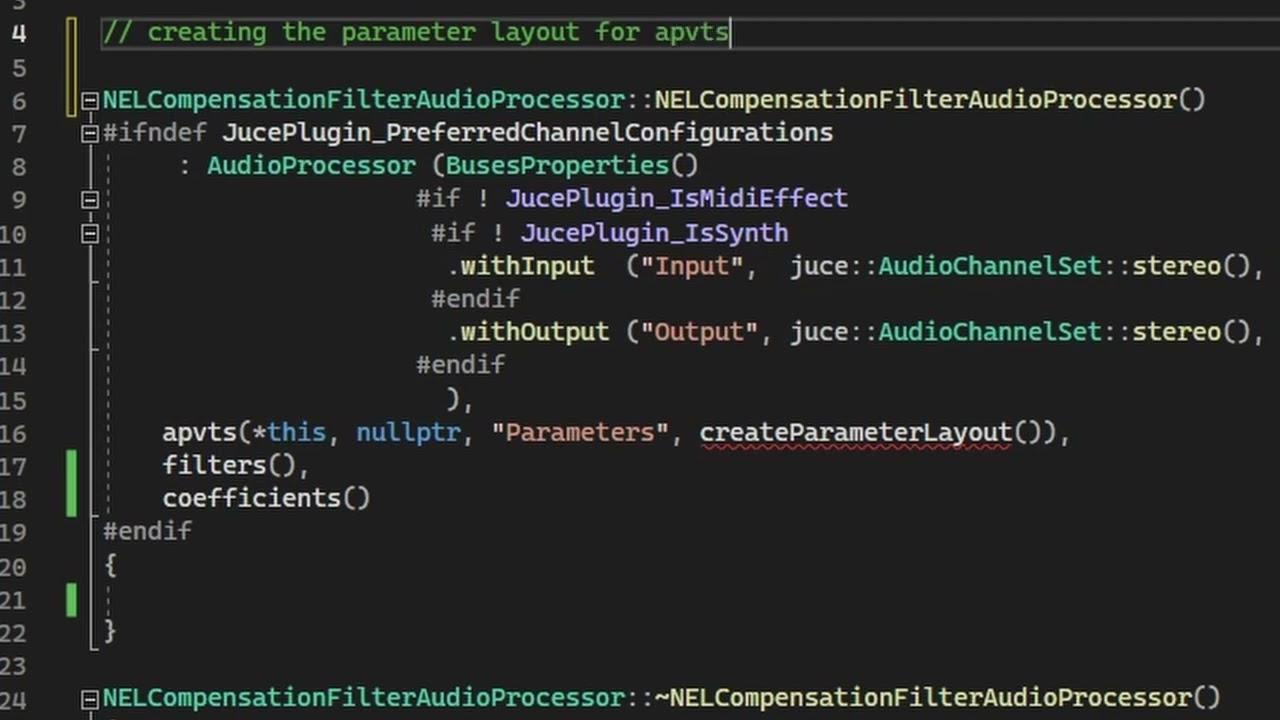 Github Copilot JUCE Cheat (Parameter Layout / APVTS)