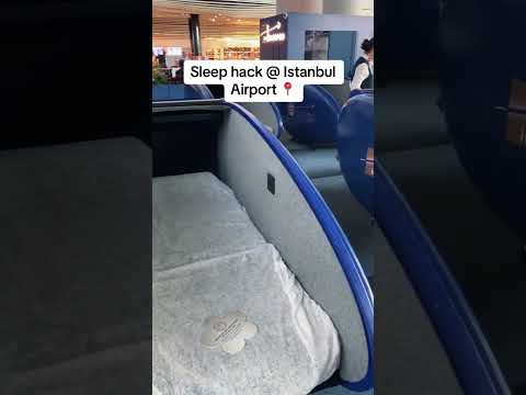 Get some good sleep at the Istanbul Airport 💤😴✈️...#istanbul #turkey #islam #airport #travel