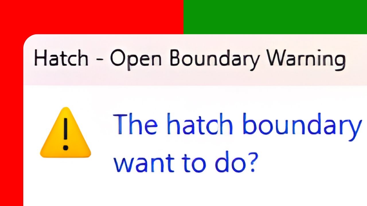How to Fix AutoCAD Hatching Problems – Hatch Not Working in AutoCAD