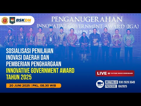SOSIALISASI PENILAIAN INOVASI DAERAH DAN PENGHARGAAN IGA TAHUN 2025