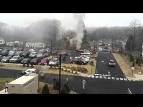 Car on fire at Thorlabs 03/20/12