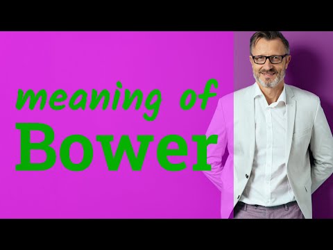 Bower | Definition of bower