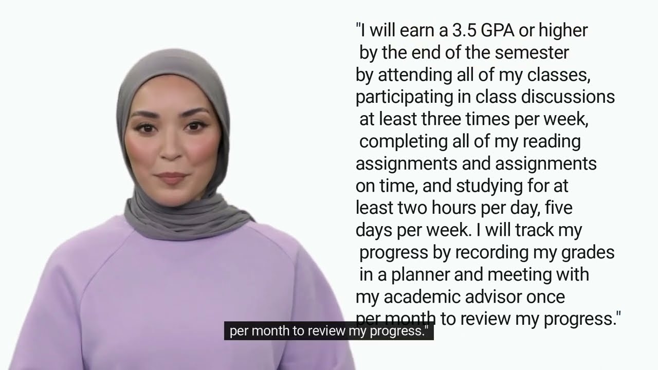 SMART goals for students examples