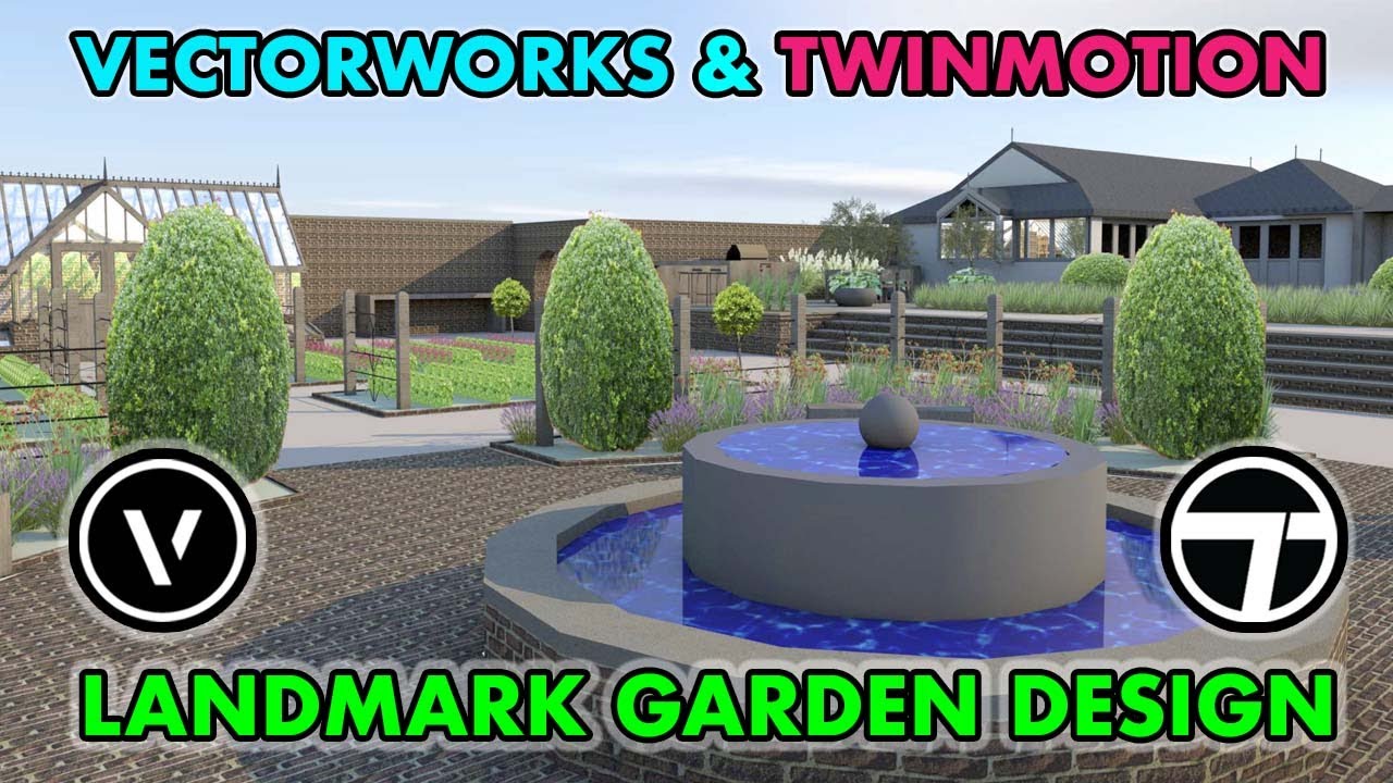 Vectorworks Landmark & Twinmotion: Garden Design Animation (4K)