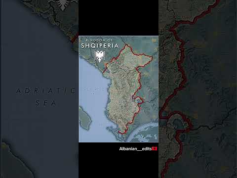 Kingdom of Albania 🇦🇱map in 1942