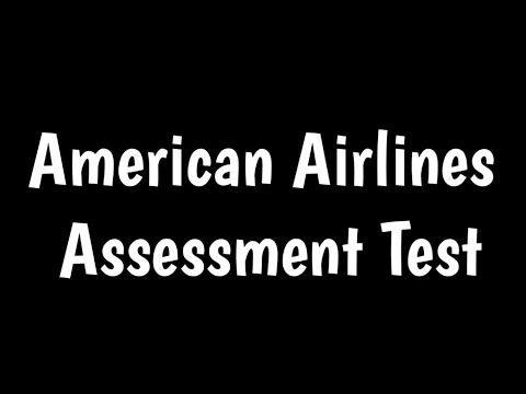 American Airlines Assessment Test | American Airlines pilot assessment test |
