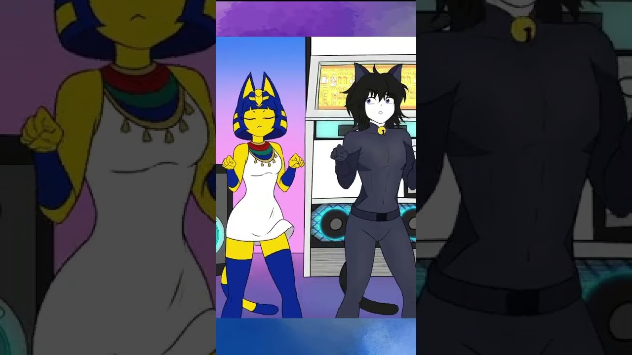 Sad Cat Dance MEME | But Ankha and Kobeni Crash It #MeetSiaeden