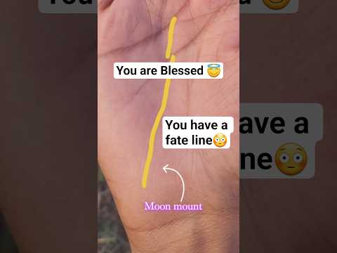 Fate Line palmistry #shorts #palmistry #palmist #learn #yt