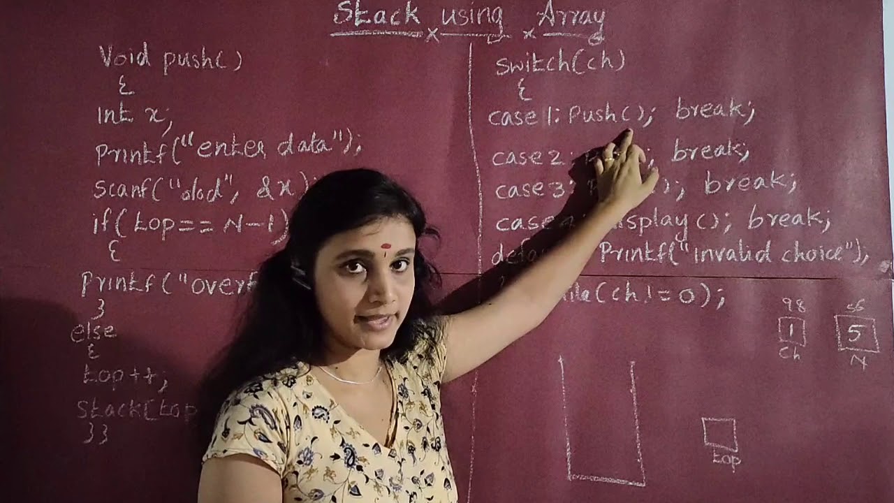 Stack- Data structure - stack using Array in Malayalam