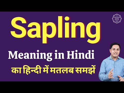Sapling meaning in Hindi | Sapling ka matlab kya hota hai