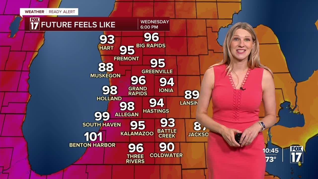 Night Forecast: Dangerous heat and humidity Wed. and Thu.
