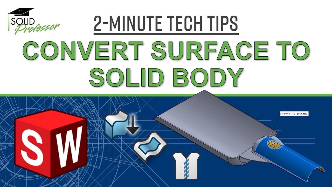Convert SOLIDWORKS Surface to Solid (3 Methods)