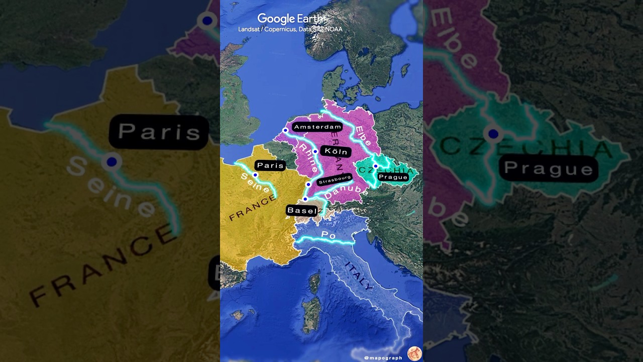 Major rivers of Europe, Part 1