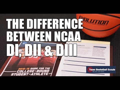 College Basketball: The Difference Between NCAA DI, DII & DIII (2018-2019)