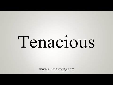 How To Say Tenacious