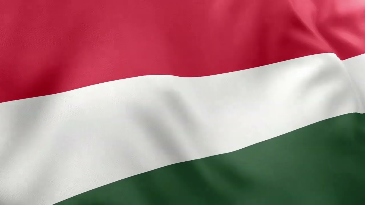 HUNGARY - Waving Flag Loop 4K