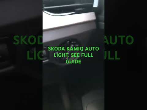 Skoda Kamiq: How to use the auto lights.