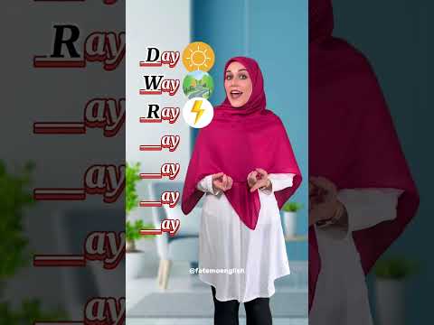 English Words Ending in 'ay' #shorts #tiktok #learning #english #vocabulary