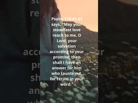 Let our Steadfast Love come to us.