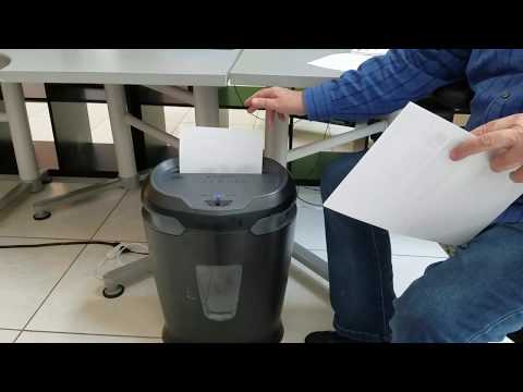 How To Shred Paper Tutorial - Staples Shredder with Lockout Key