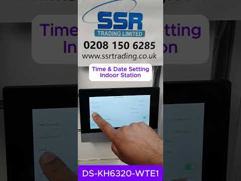 How to Set Time & Date on Hikvision Intercom Indoor Station Model- DS-KH6320-WTE1