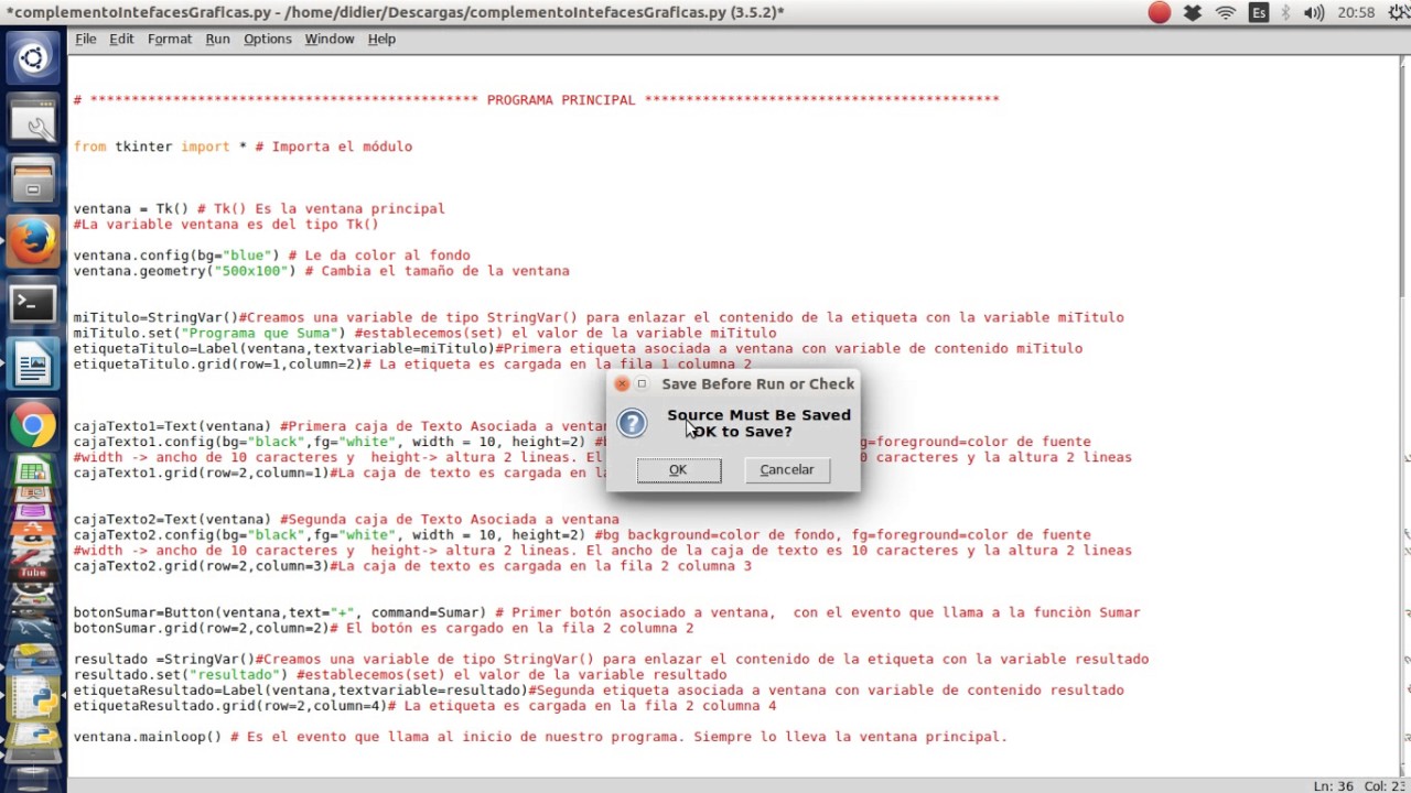 Interfaces Graficas TkInter Python 3