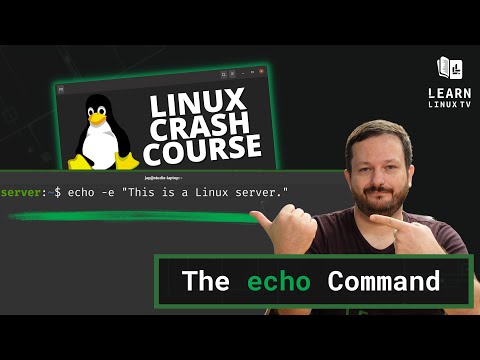 Linux Crash Course - The echo Command