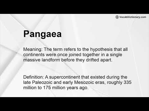 Pangaea Meaning