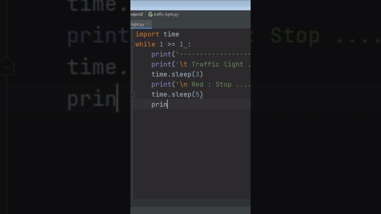 Create a simple CLI traffic light with python           #python #softwareengineer #technology