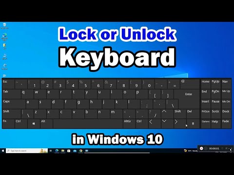 How to Lock / Unlock Keyboard in windows 10 PC or Laptop