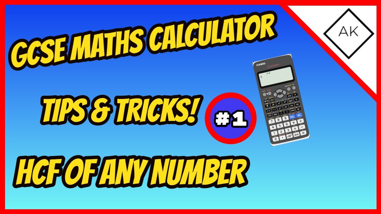 HCF & LCM of any number hack- GCSE Maths Calculator