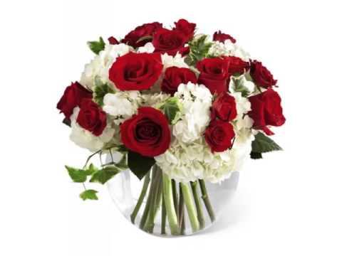 Ideas Of White And Red Rose Flower Bouquet Romance