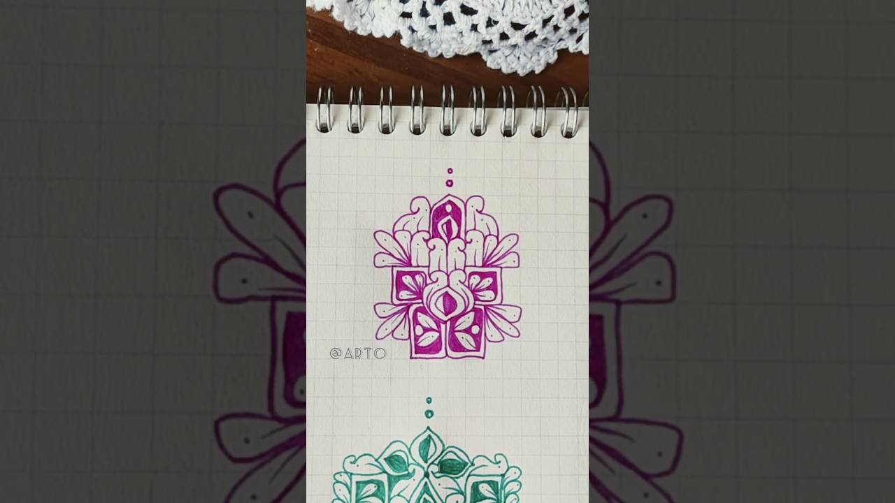 Easy pattern art #easy #pattern #tutorial