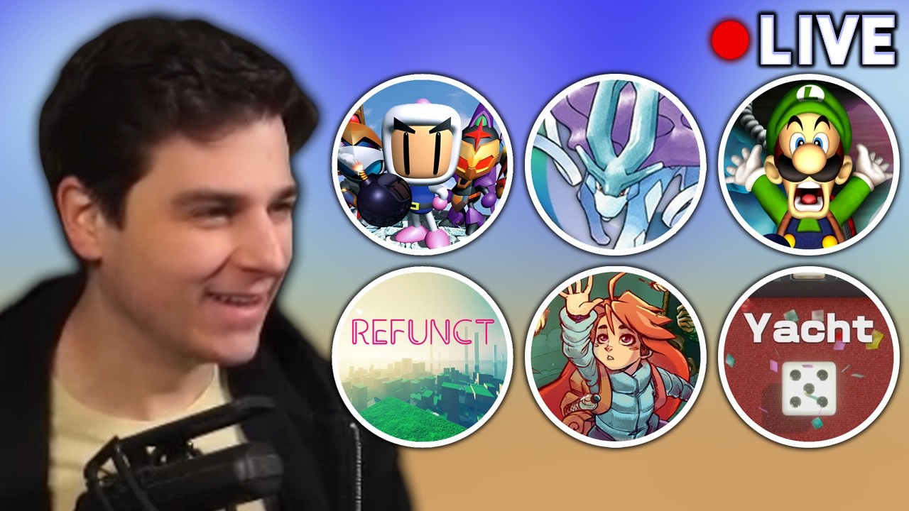 Big 6 Game Randomizer (Pokemon, Luigi's Mansion, Celeste, Bomberman 64, Yacht Dice, Refunct)